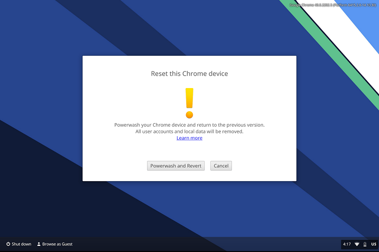Chrome OS Could Roll Back to Previous Version on Chromebooks